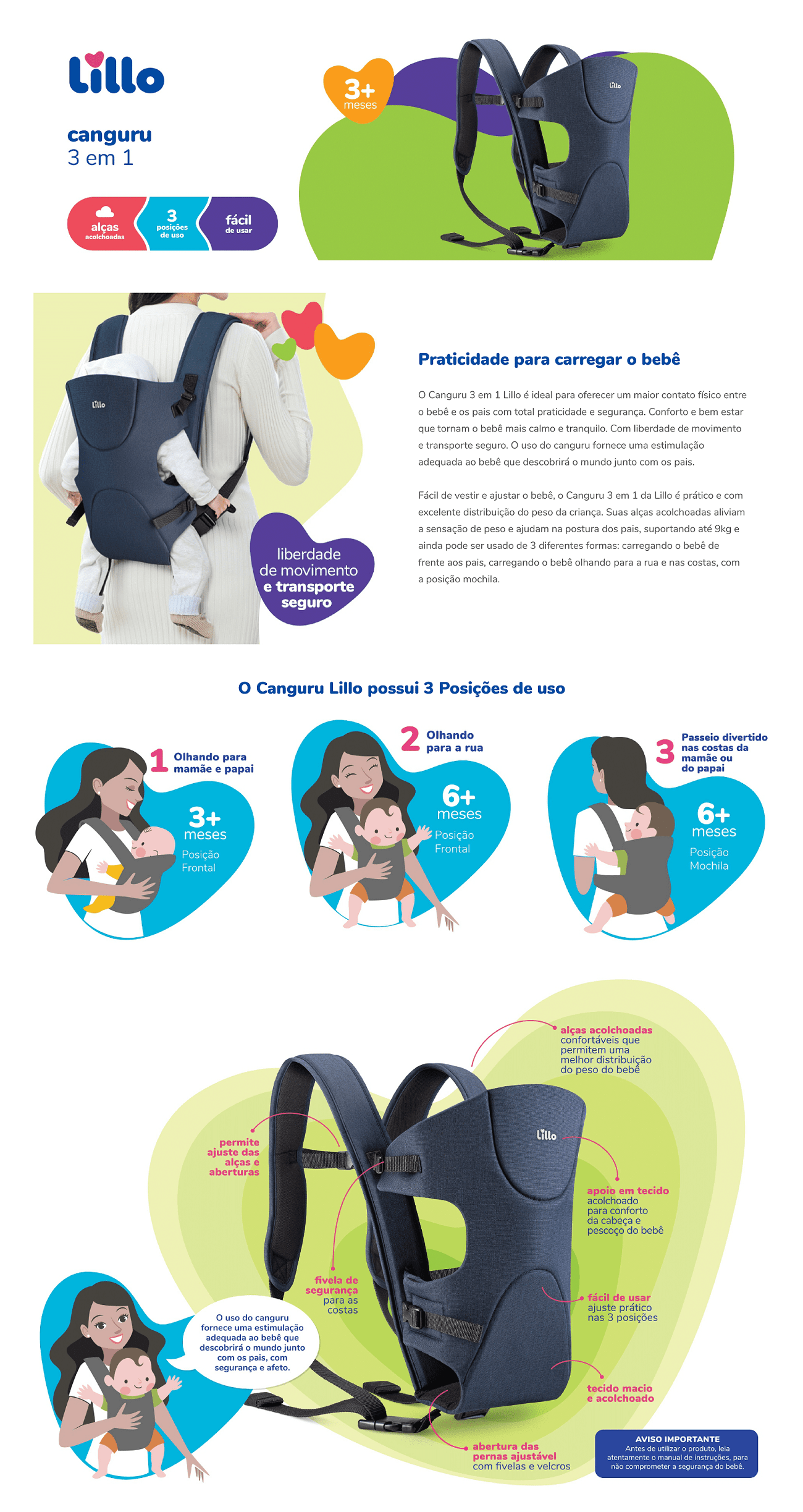 Canguru Lillo 3 em 1